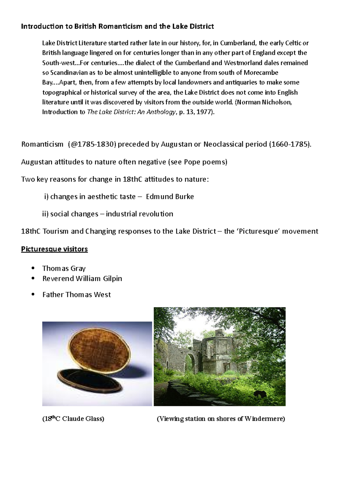 BR&LDintrolecture HA - Introduction to British Romanticism and the Lake ...