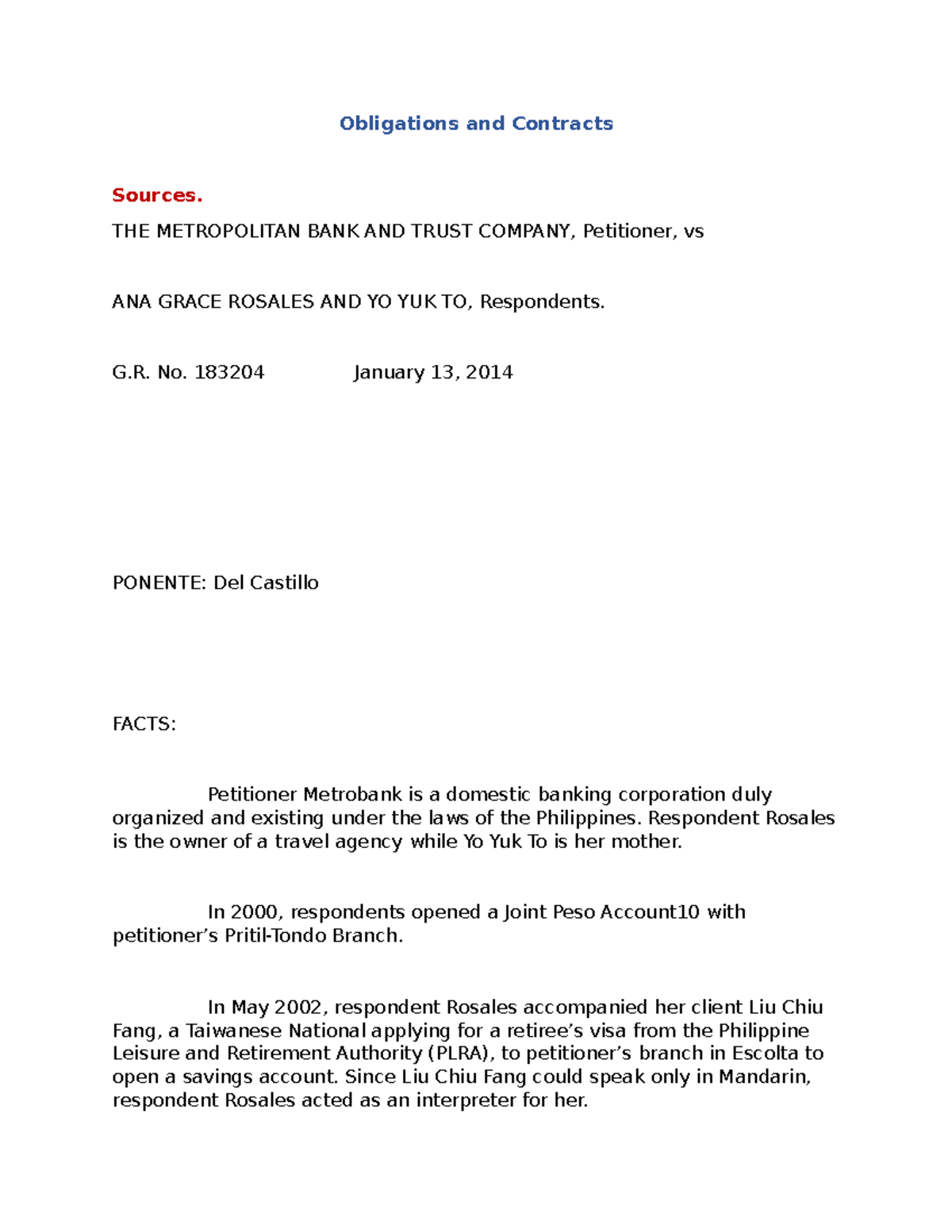 Obligations and Contracts Page 4 - Cases - Obligations and Contracts ...