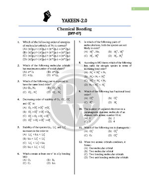 GOC Practice Paper - allen [ 1 ] General Organic Chemistry Which of the ...