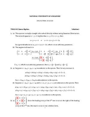 Practice Materials for Linear Algebra 21/22 - Announcements 1 tutorial ...