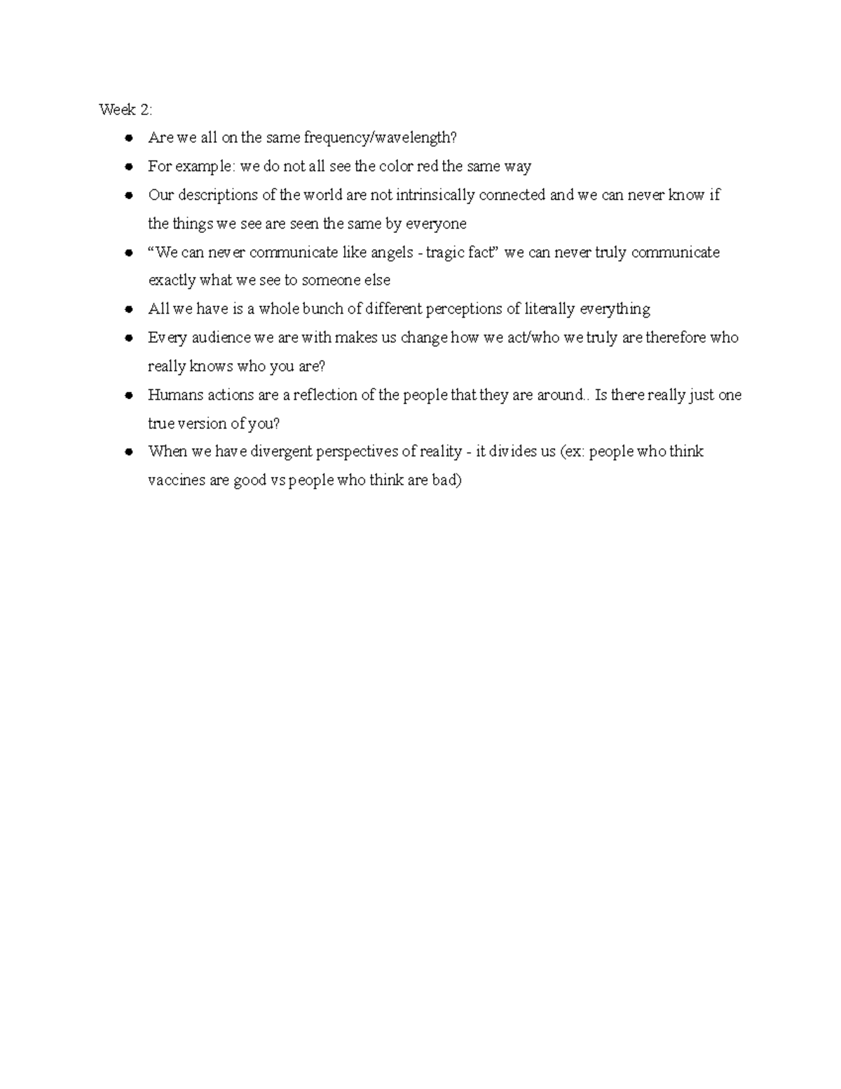 COMS 240 lecture notes - Week 2: Are we all on the same frequency ...