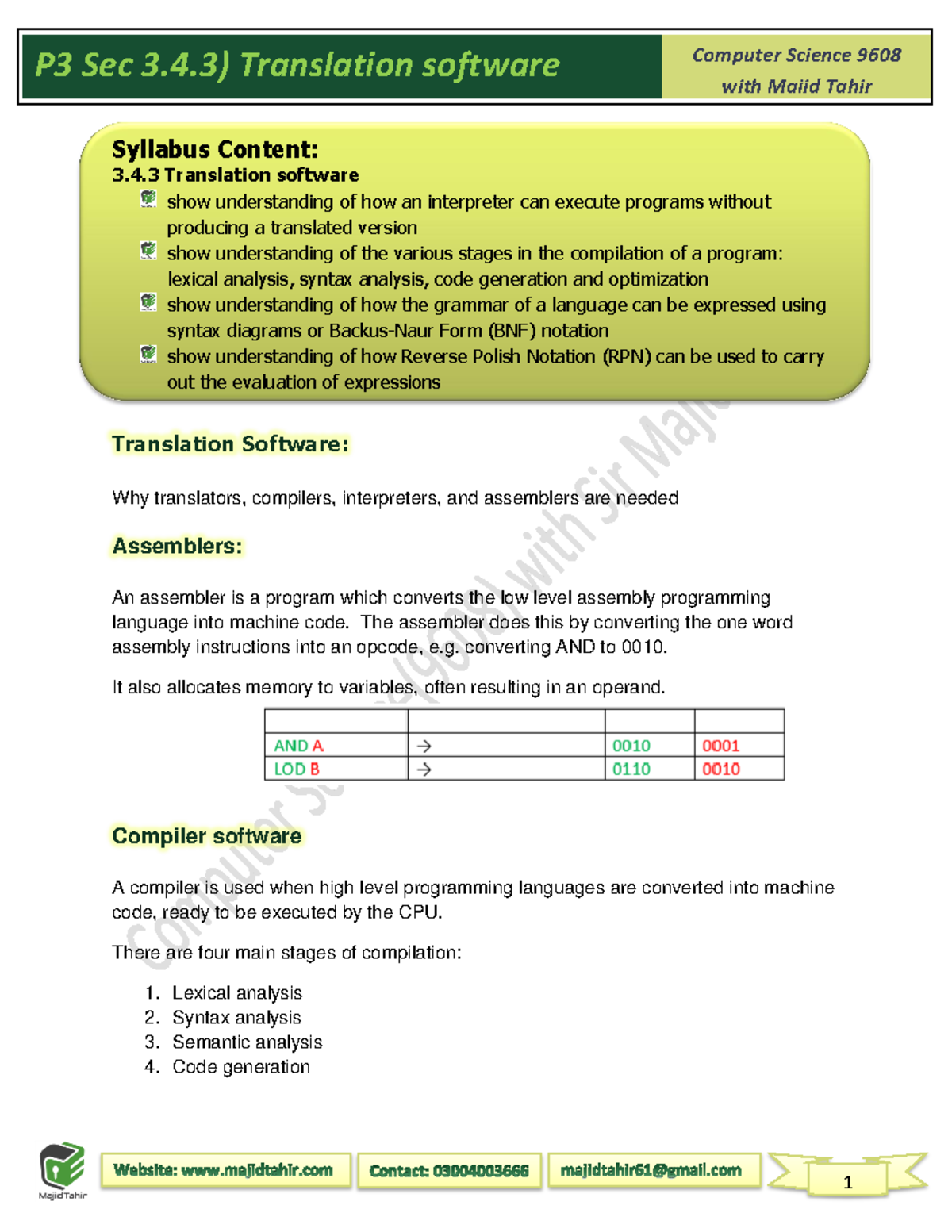 3.4.3 Translation Software (MT-L) - P3 Sec 3.4) Translation software ...