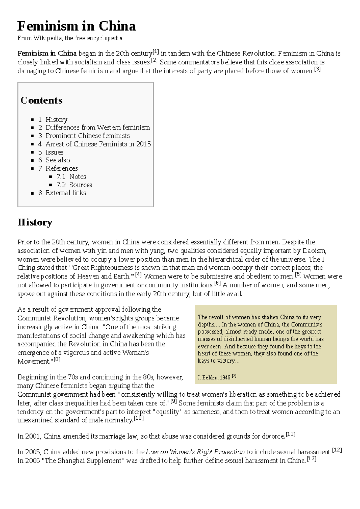 Feminism in China (Feminism -Theory & Practice) - The revolt of women ...