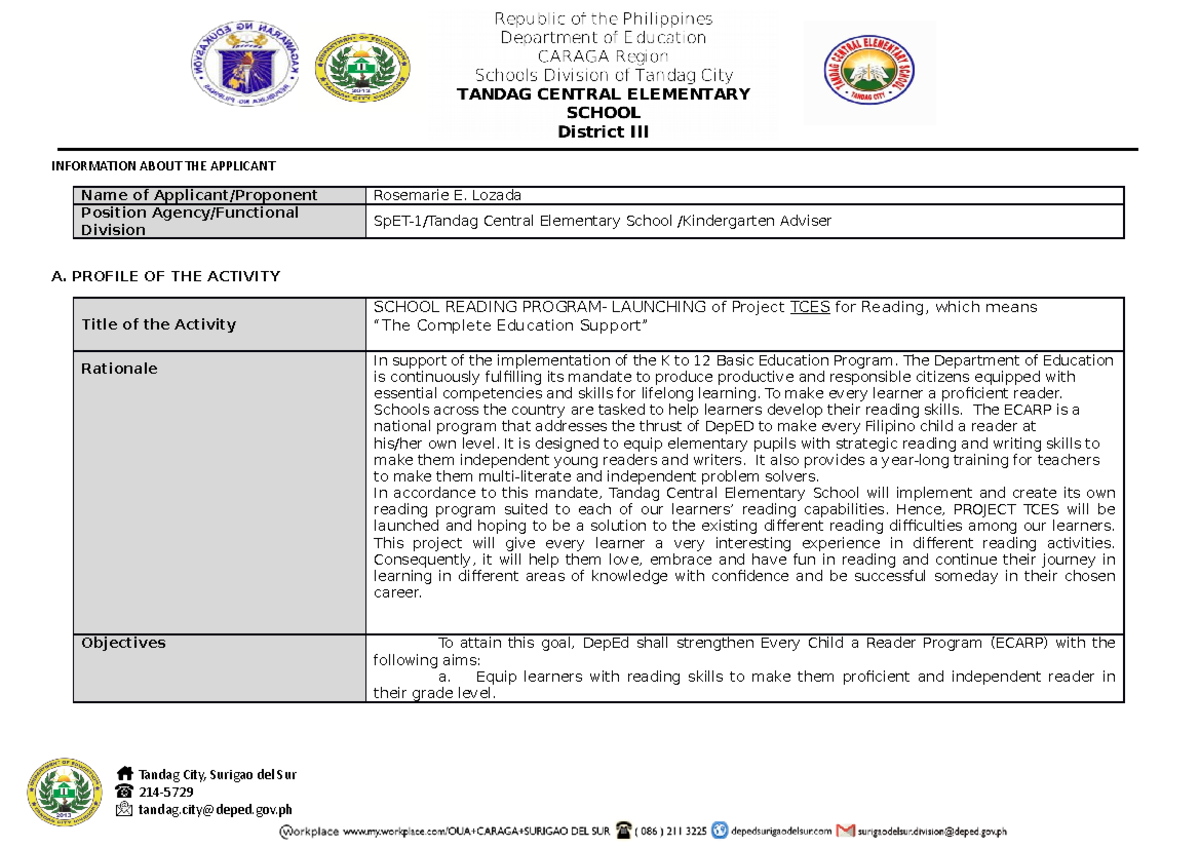 Activity-Design-School-Reading-Program-of-TCES-CY-2021-launching ...