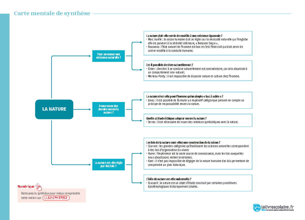 Carte mentale La nature - Carte mentale de synthèse Retrouvez la ...