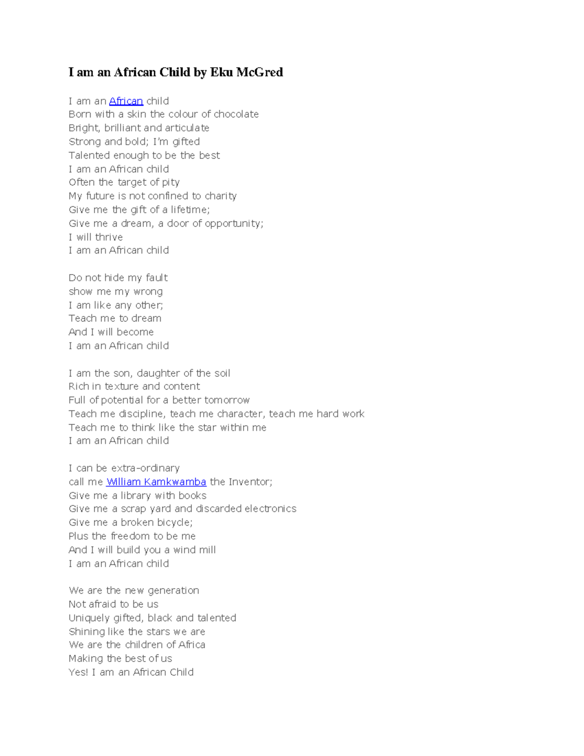 I-am-an-african-child-by-eku-mcgred compress - I am an African Child by ...
