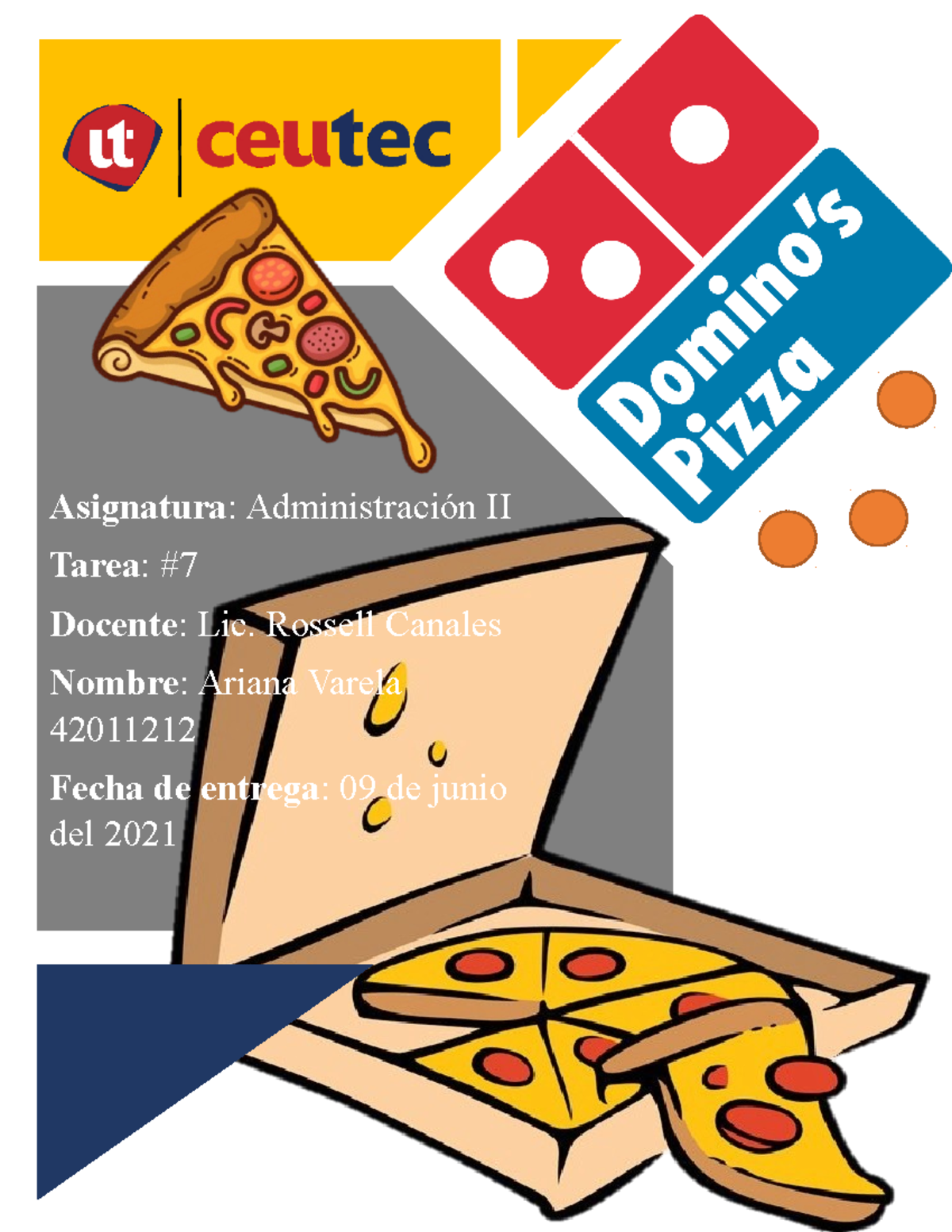 Domino's Pizza - sdvsvs - Asignatura : Administración II Tarea ...