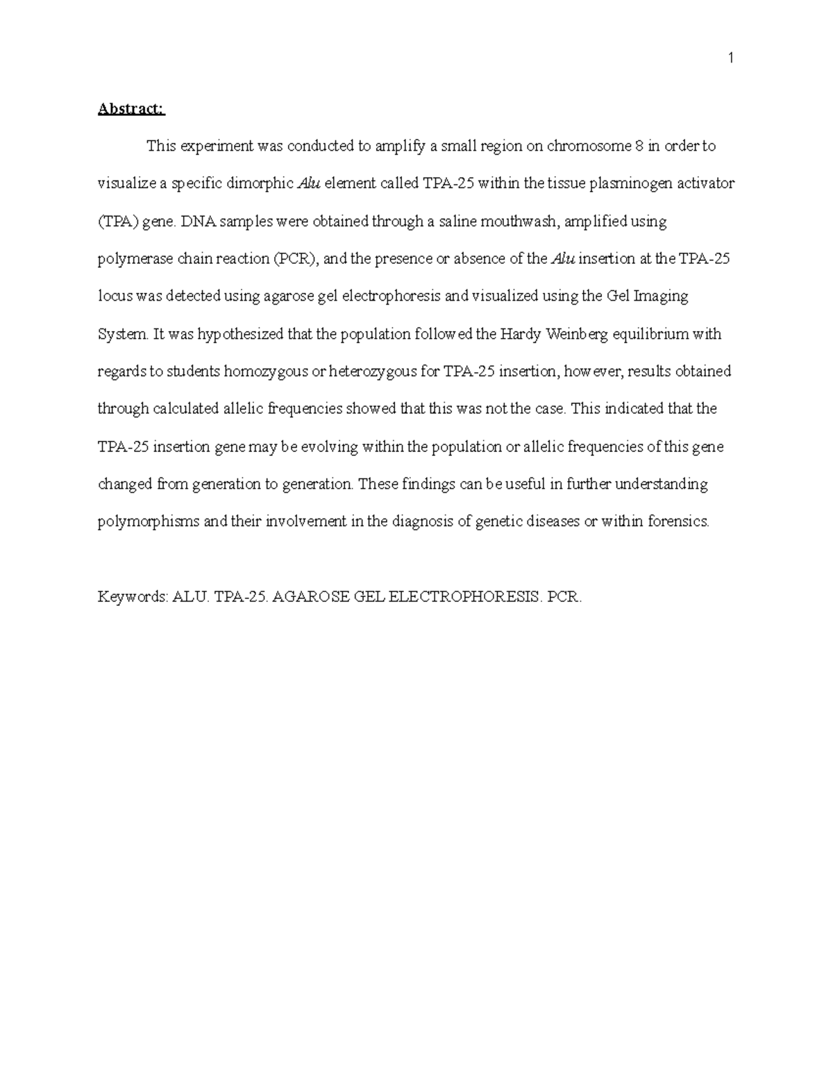 F Manuscript 1 (10) - research stuff - Abstract: This experiment was ...