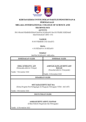Pengenalan Khidmat Masyarakat - TUGASAN 1 (PENGENALAN KHIDMAT MASYARAKAT) NAMA : NURHANNAH ...