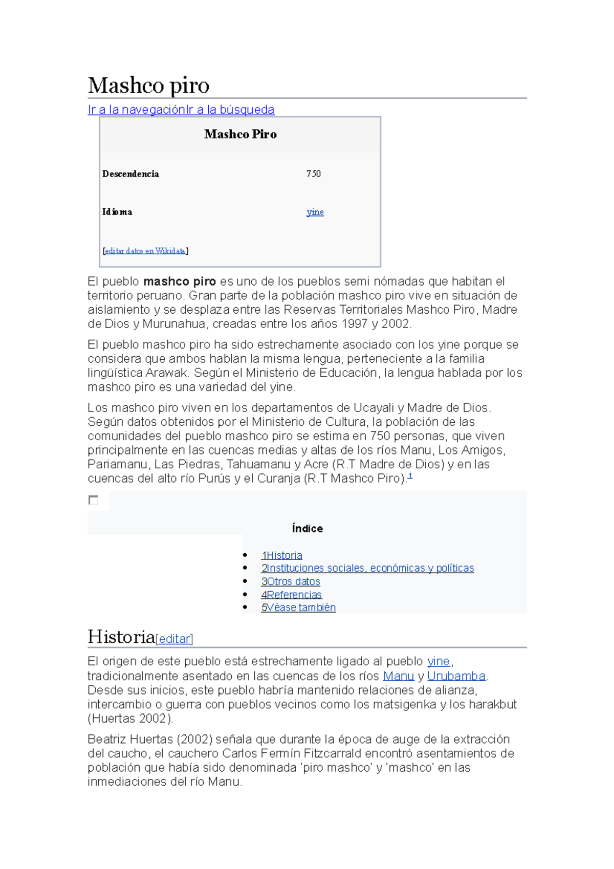 Mashco piro - aqui esta la mejor - Mashco piro Ir a la navegación Ir a ...