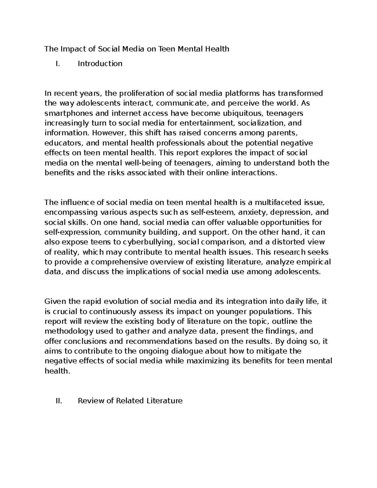 Teenage problem on social media - The Impact of Social Media on Teen ...