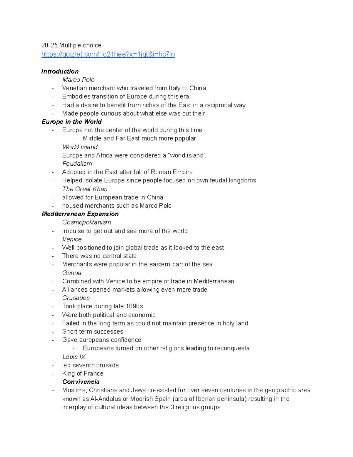 Quiz 1 Study Guide - 20-25 Multiple choice quizlet/_c21hee?x=1jqt&i ...