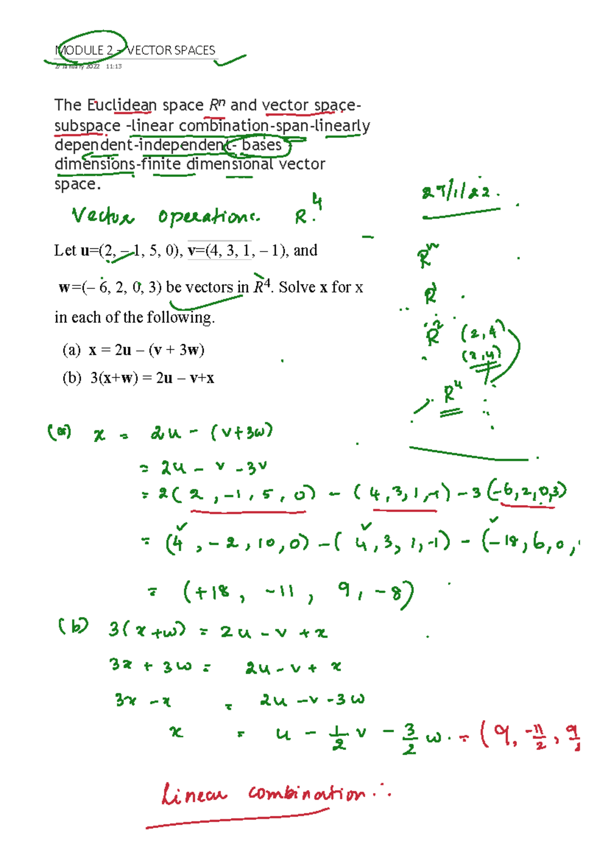 MAT 3004 Module 2 - Please give as much additional information as ...