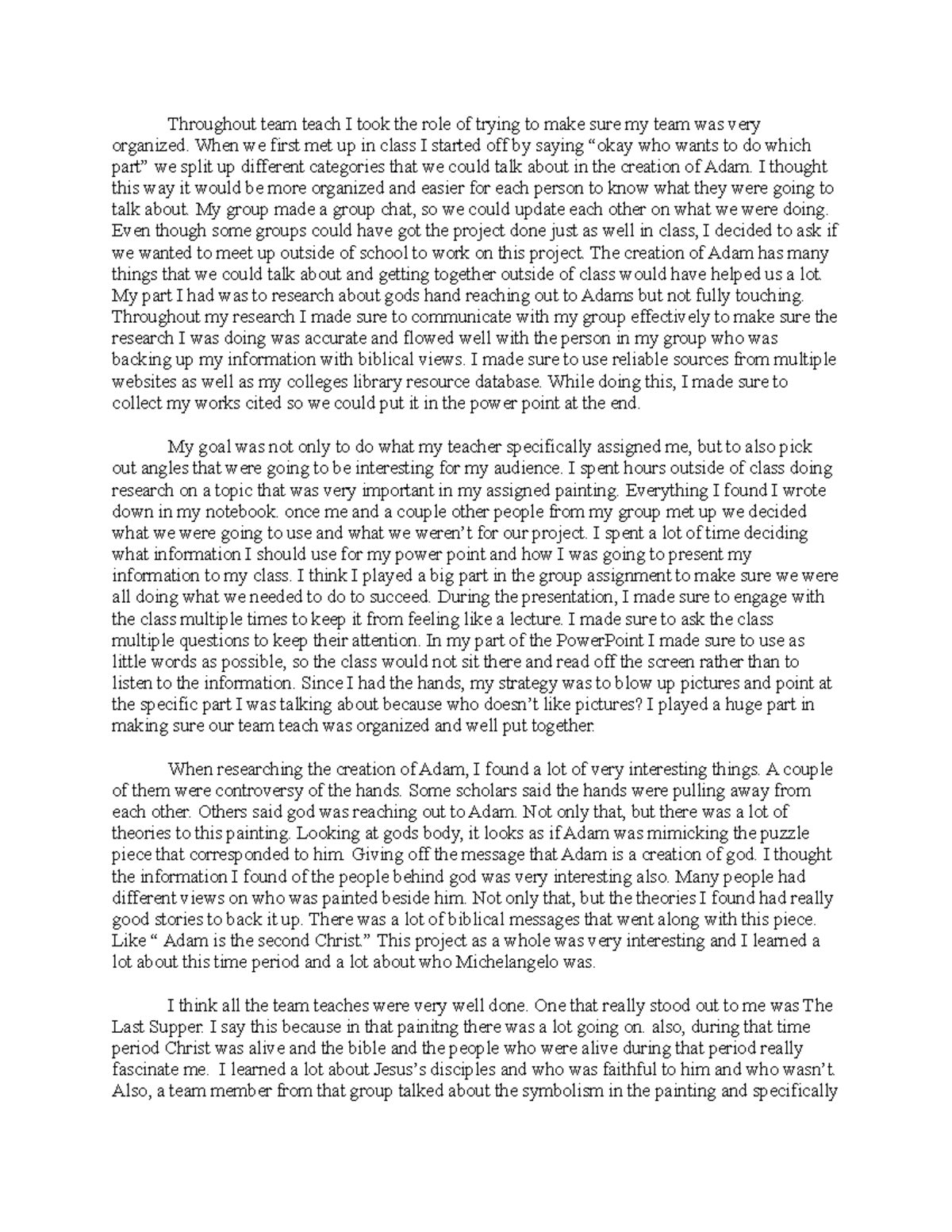 Discussion board - Excellent source - Throughout team teach I took the ...