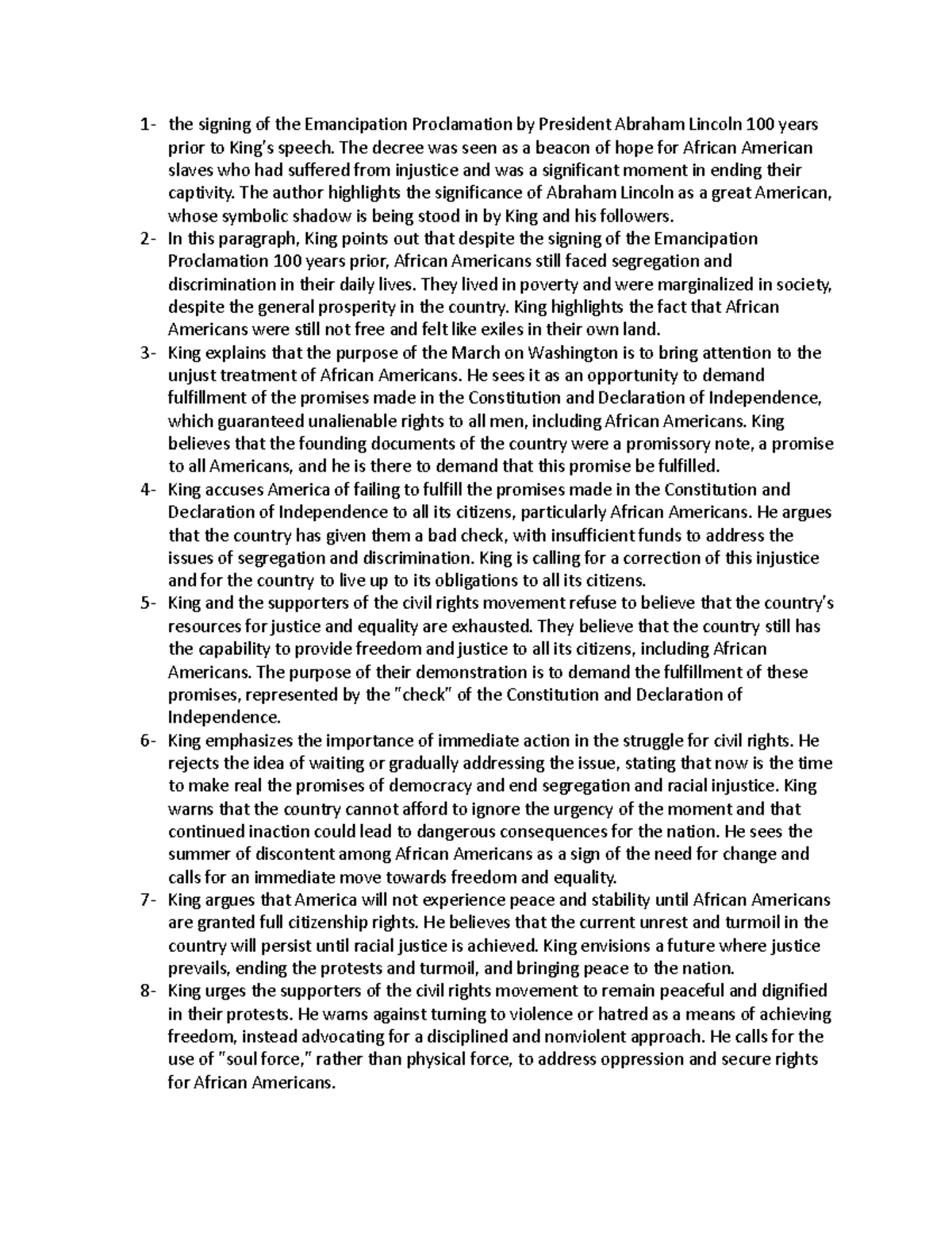 MLK - dw dndndn - 1- the signing of the Emancipation Proclamation by ...