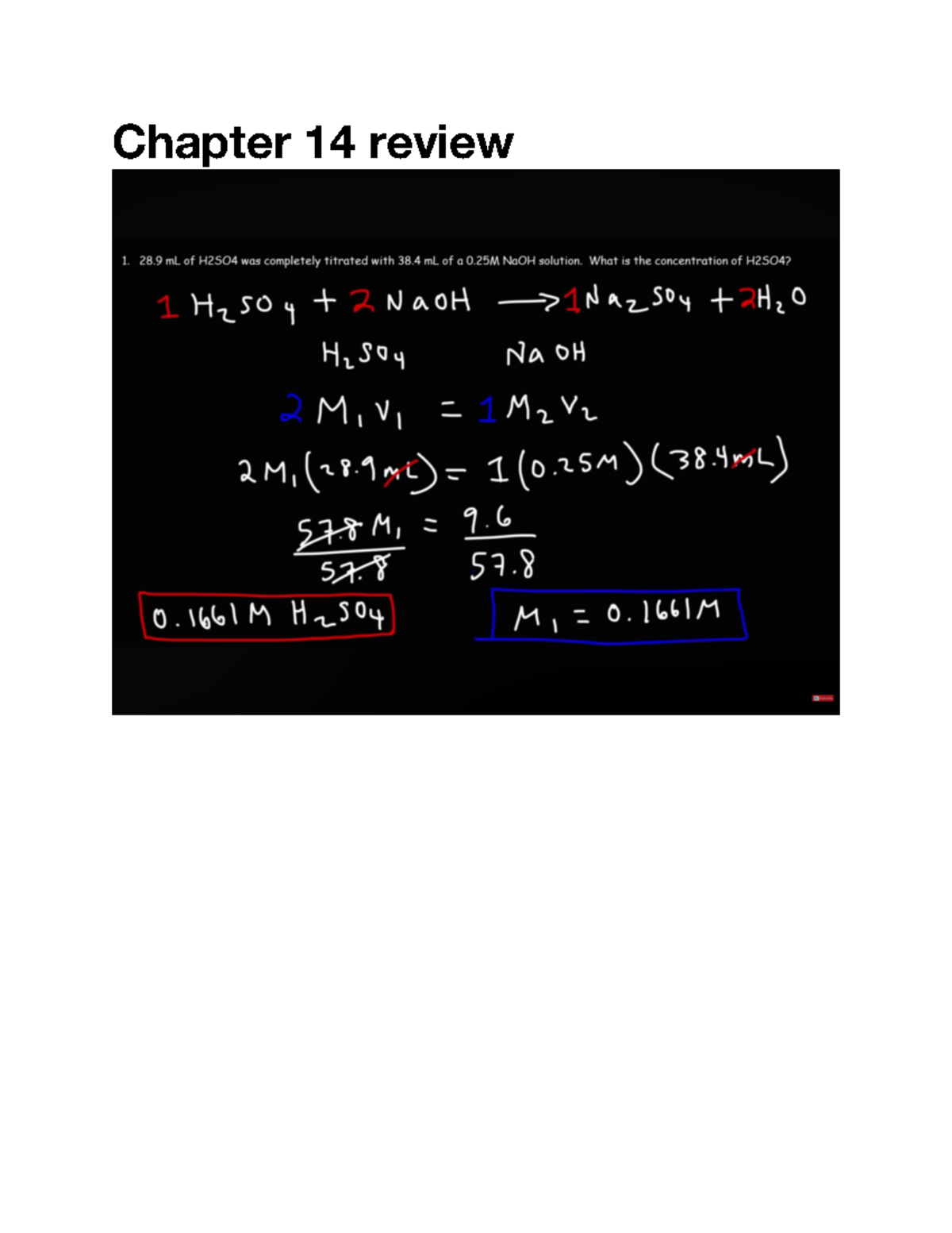 Chapter 14 review - Summary - Organic chemistry - Chapter 14 review ...