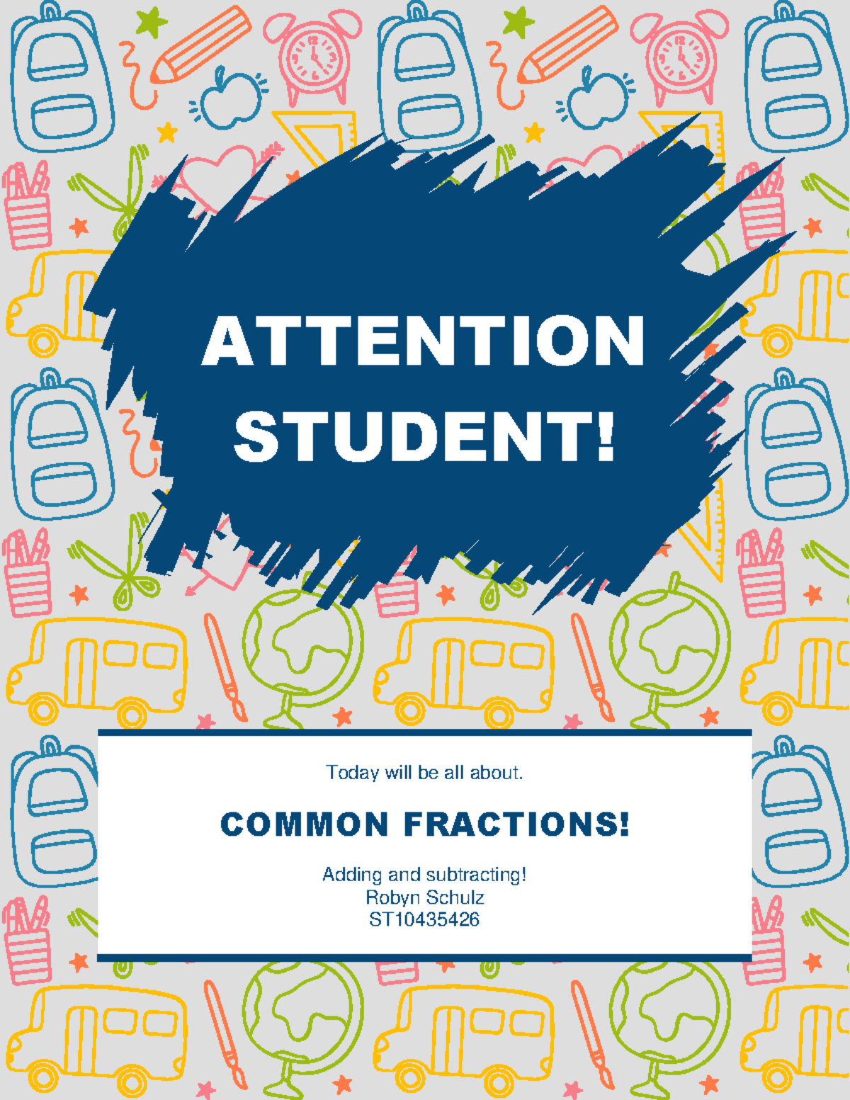 Maths ICE 1 PDF - ATTENTION STUDENT! Today will be all about. COMMON ...