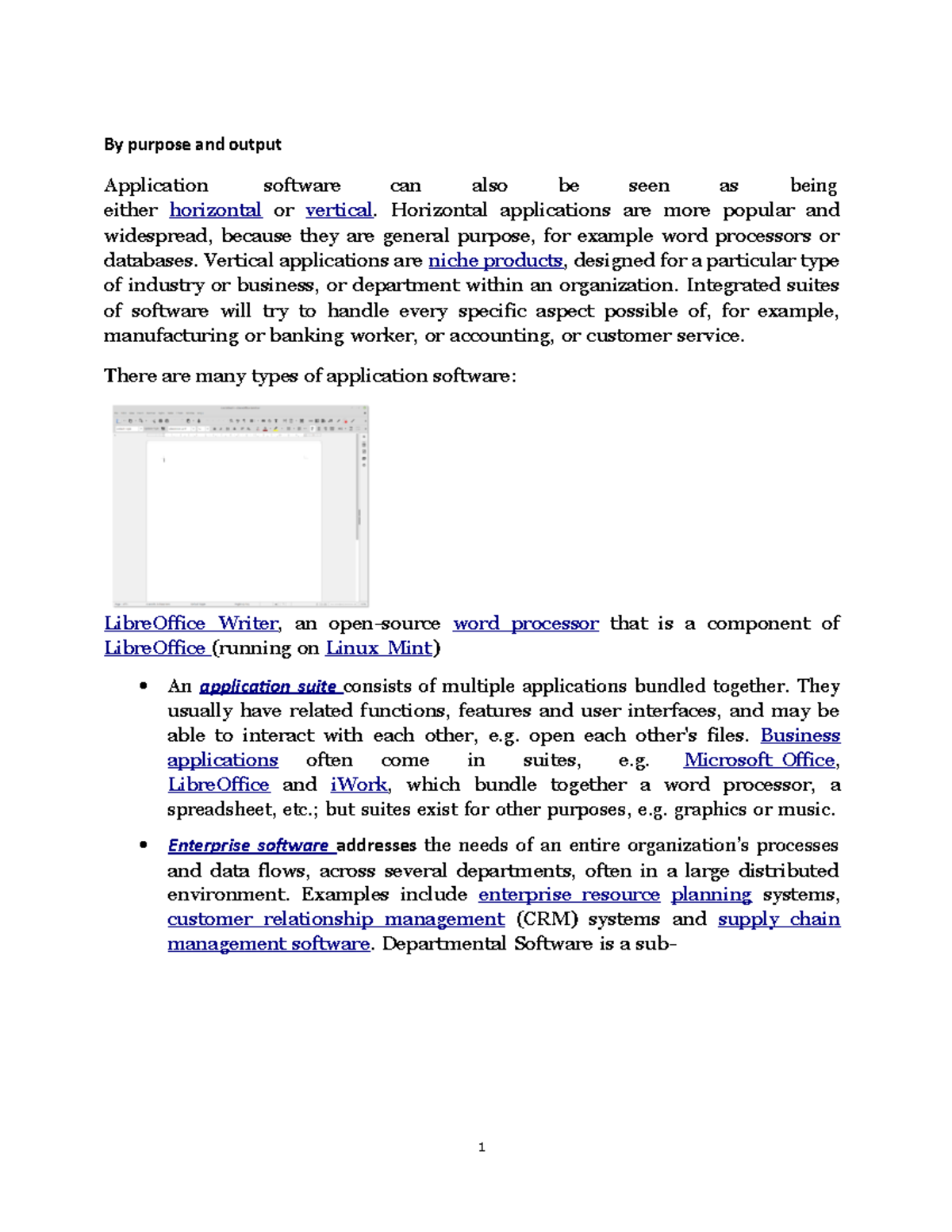 IT Technology - By purpose and output Application software can also be ...