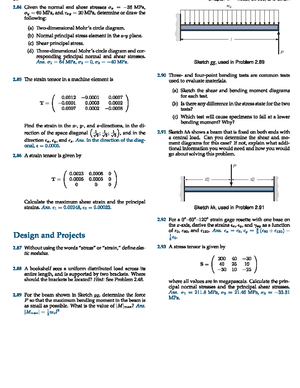 Revision Exercises - mechanical engineering design 2 practice problems ...