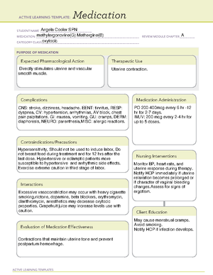 OB Vitamin K (Phytonadione) - ACTIVE LEARNING TEMPLATES Medication ...