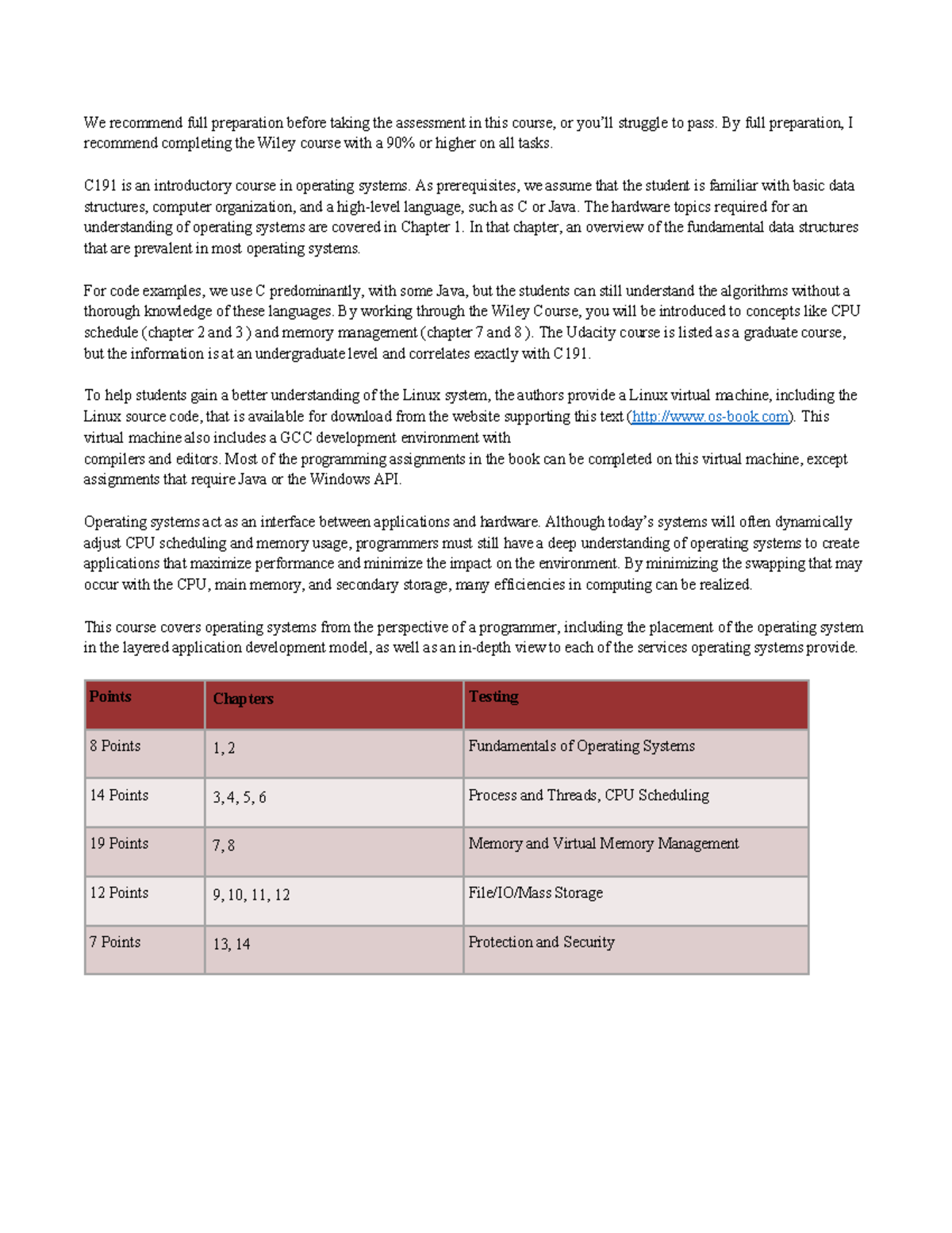 C191 study guide - We recommend full preparation before taking the ...