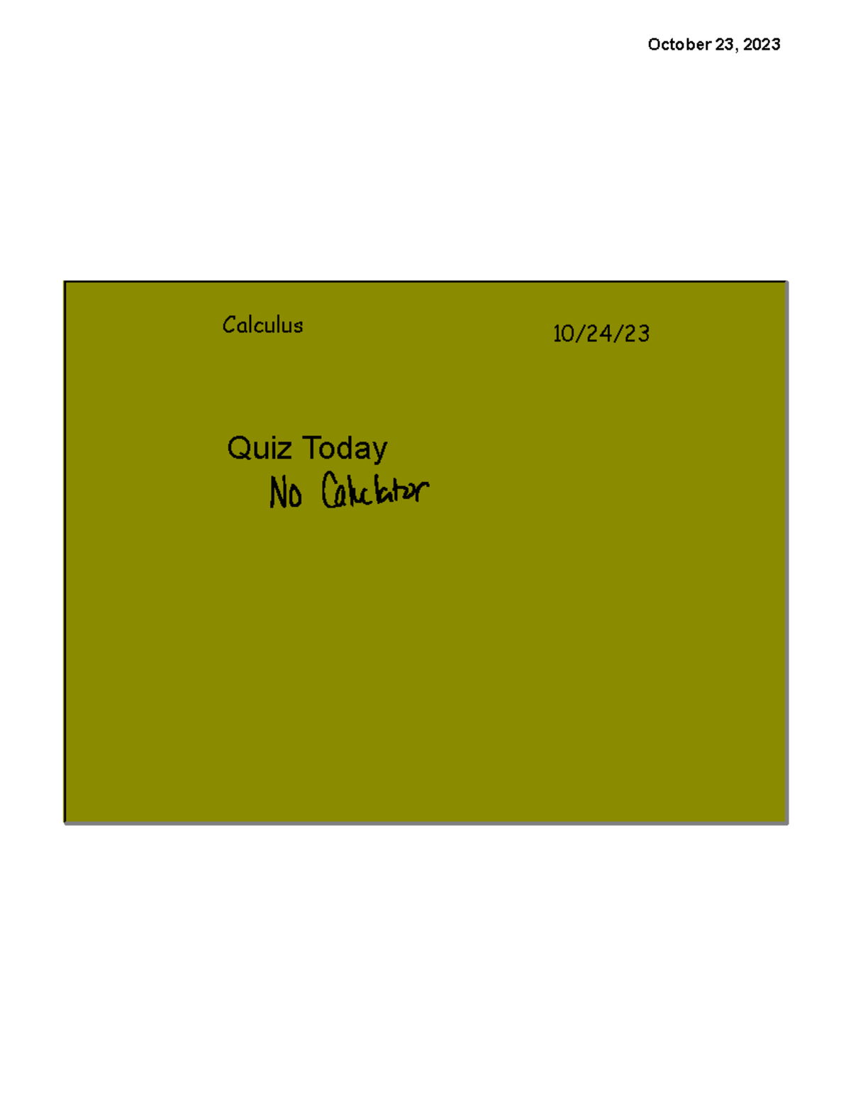 3.4 notes 2023 - kristin buys - Calculus 10 / 24 / 23 Quiz Today No ...