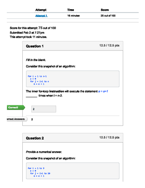 M3V3 - Asymptotic notation (upper bound) practice - COMP 3270 - Studocu