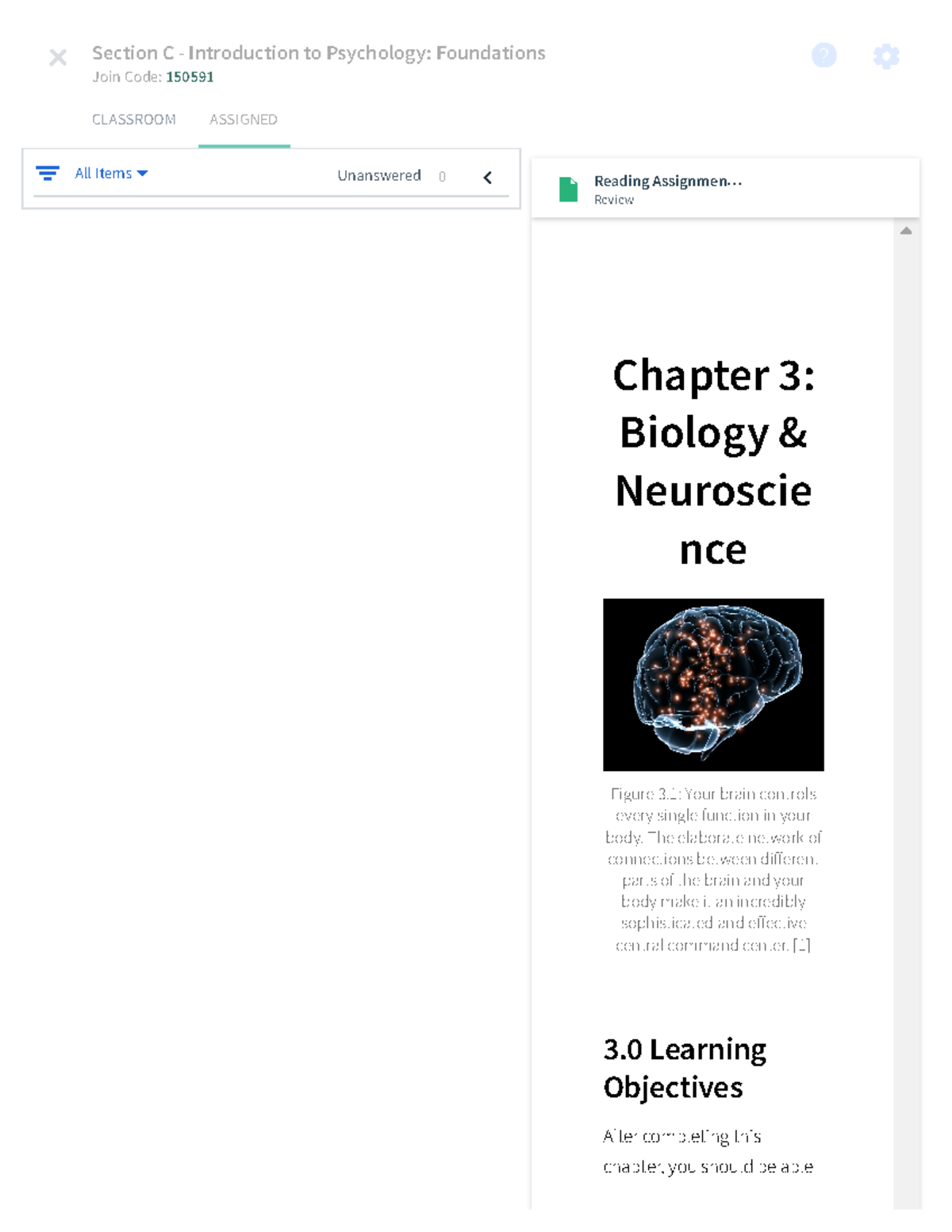Module 5 - Lecture notes 5 - All Items Unanswered 0 Chapter 3: Biology ...