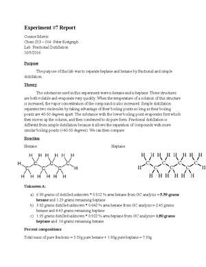Chem253 Report 10 Vanillin - Report 10: Reduction of Vanillin to ...