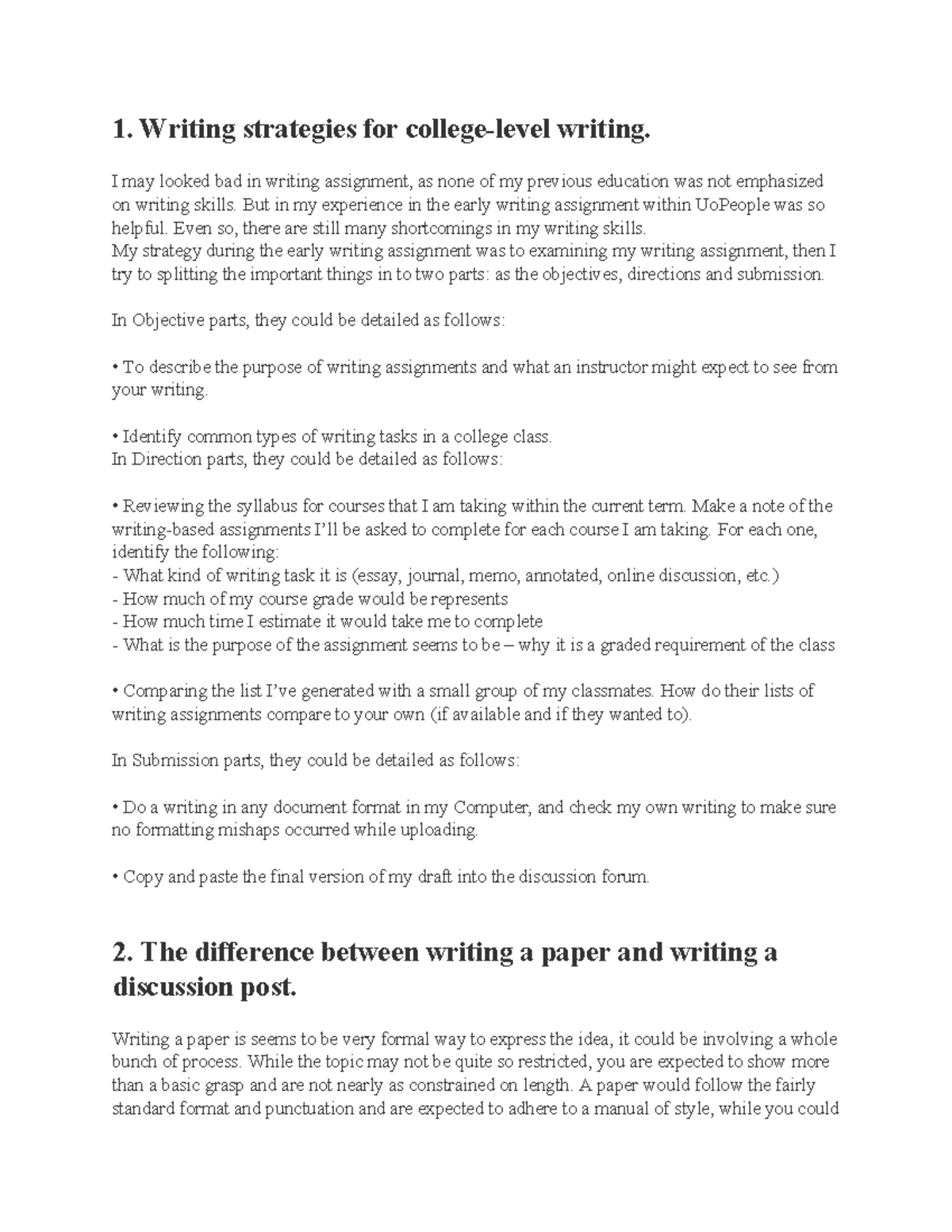 Discussion Forum Unit 2 Writing Strategies 1 Writing Strategies discussion-forum-unit-2-writing-strategies-1-writing-strategies