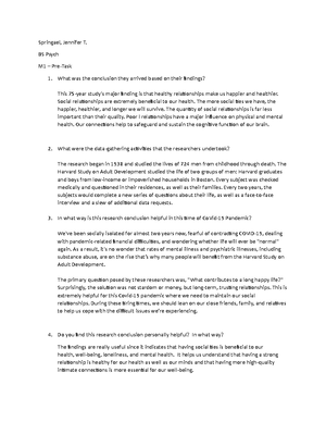 Springael M3 Post-Task Lecture - General Psychology - FEU - Studocu