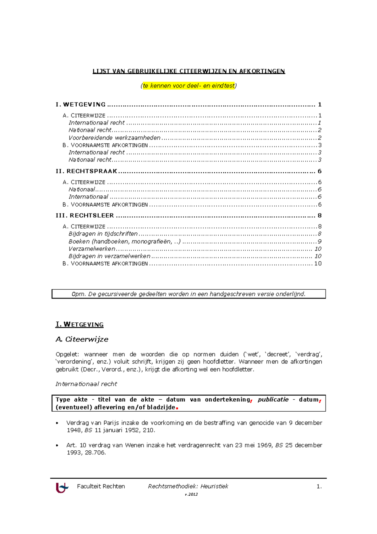 V&A- Lijst 2013 eindtest - LIJST VAN GEBRUIKELIJKE CITEERWIJZEN EN ...