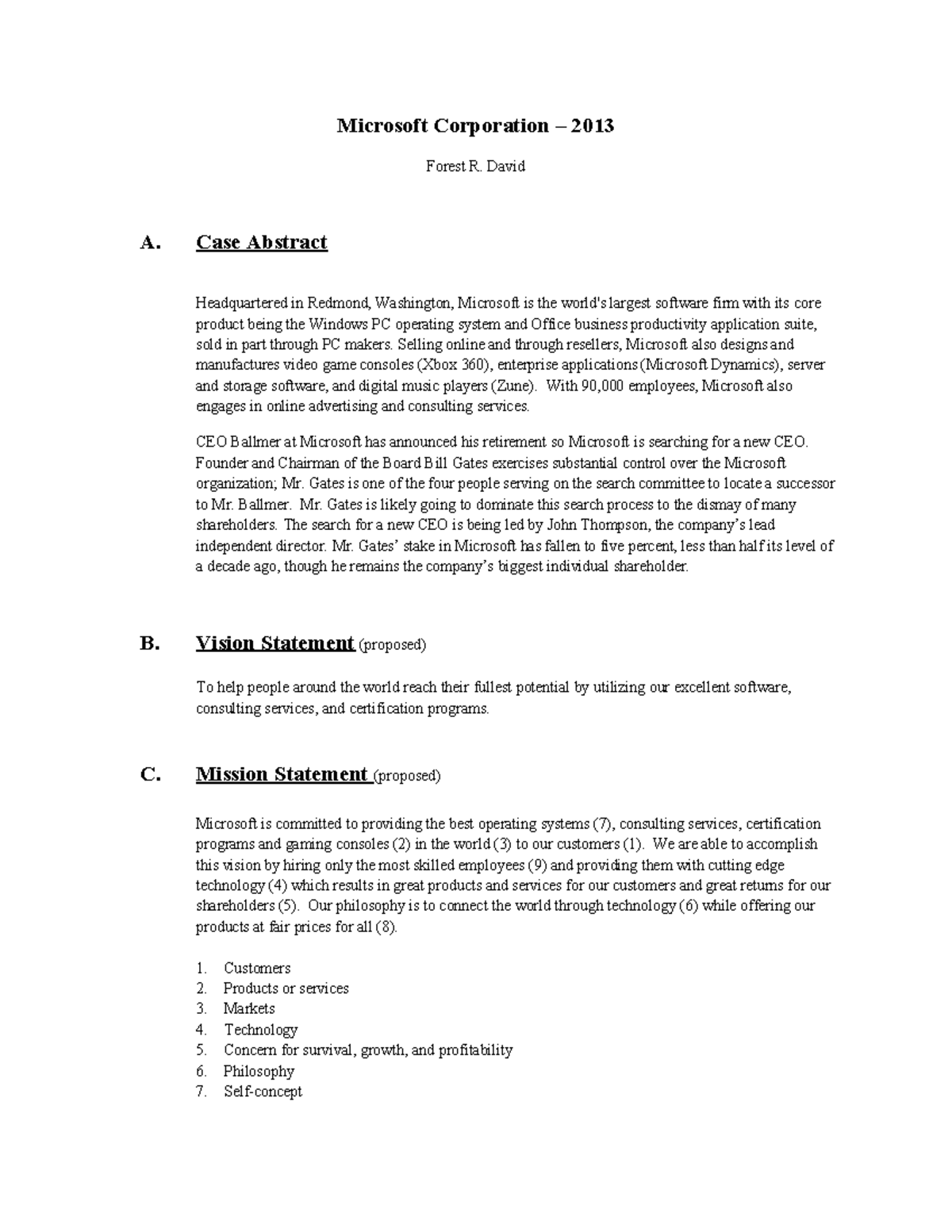367674376 David Case Microsoft - Microsoft Corporation – 2013 Forest R ...