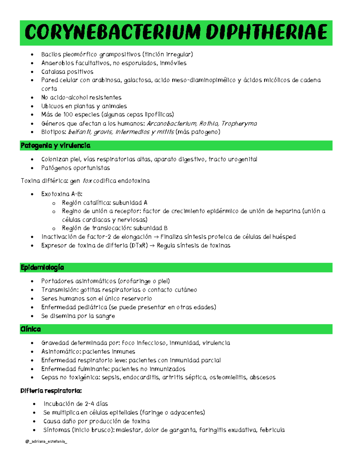 Corynebacterium Diphtheriae - CORYNEBACTERIUM DIPHTHERIAE Bacilos ...