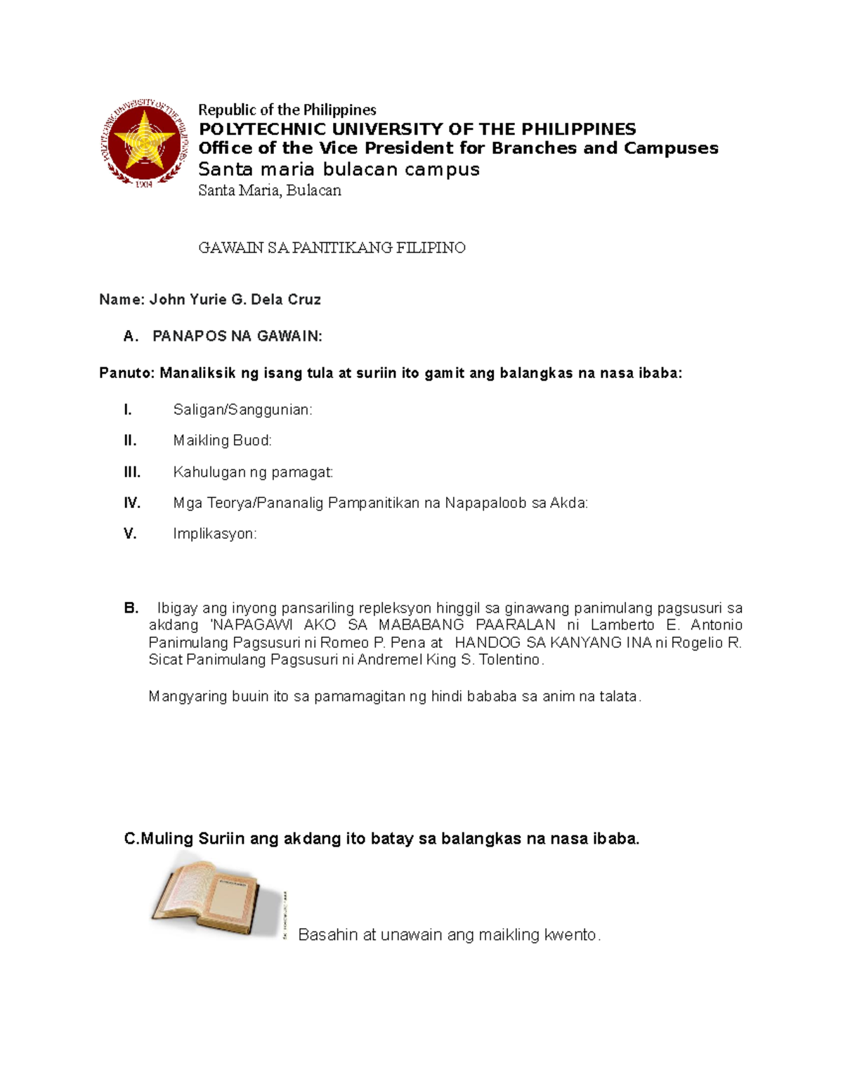 Gawain-SA- Panitikang- Filipino-FEB.-14-2023 - Republic of the ...