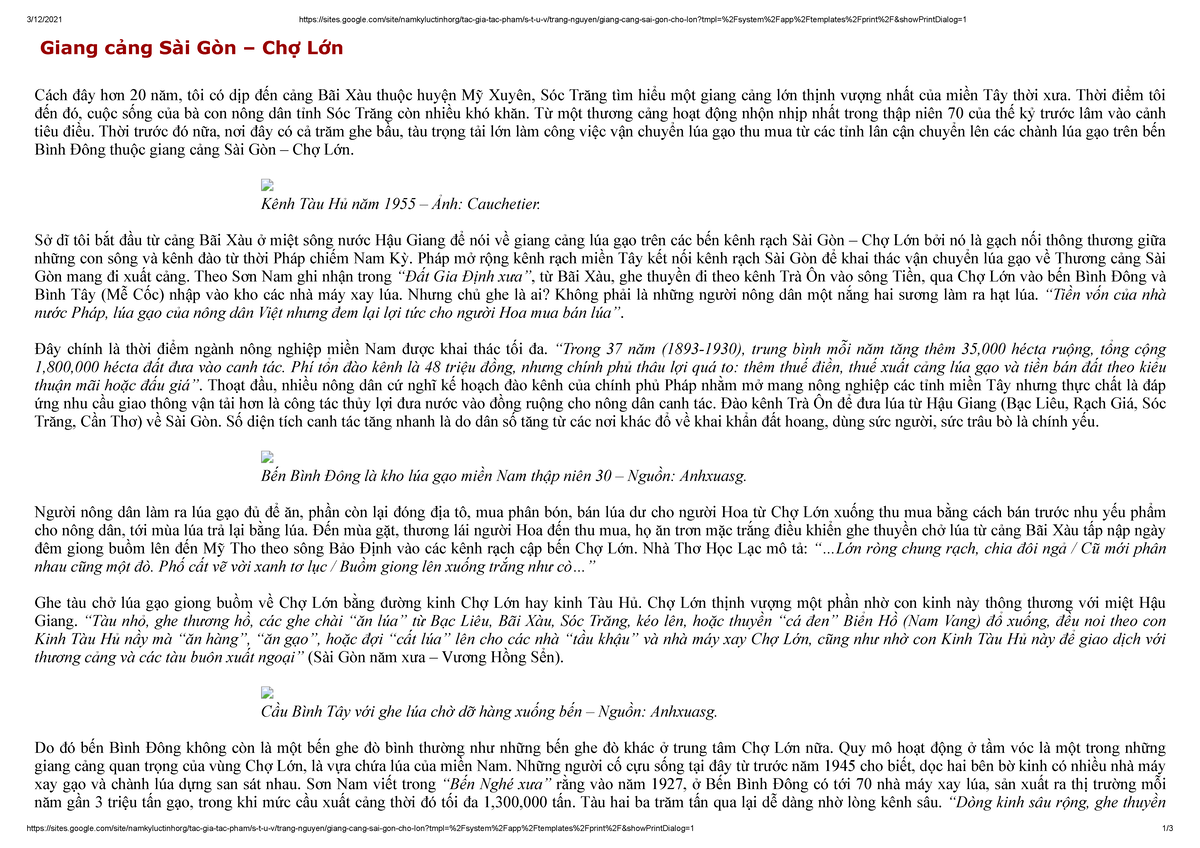 Giang cang sai gon cho lon - 3/12/2021 - Studocu