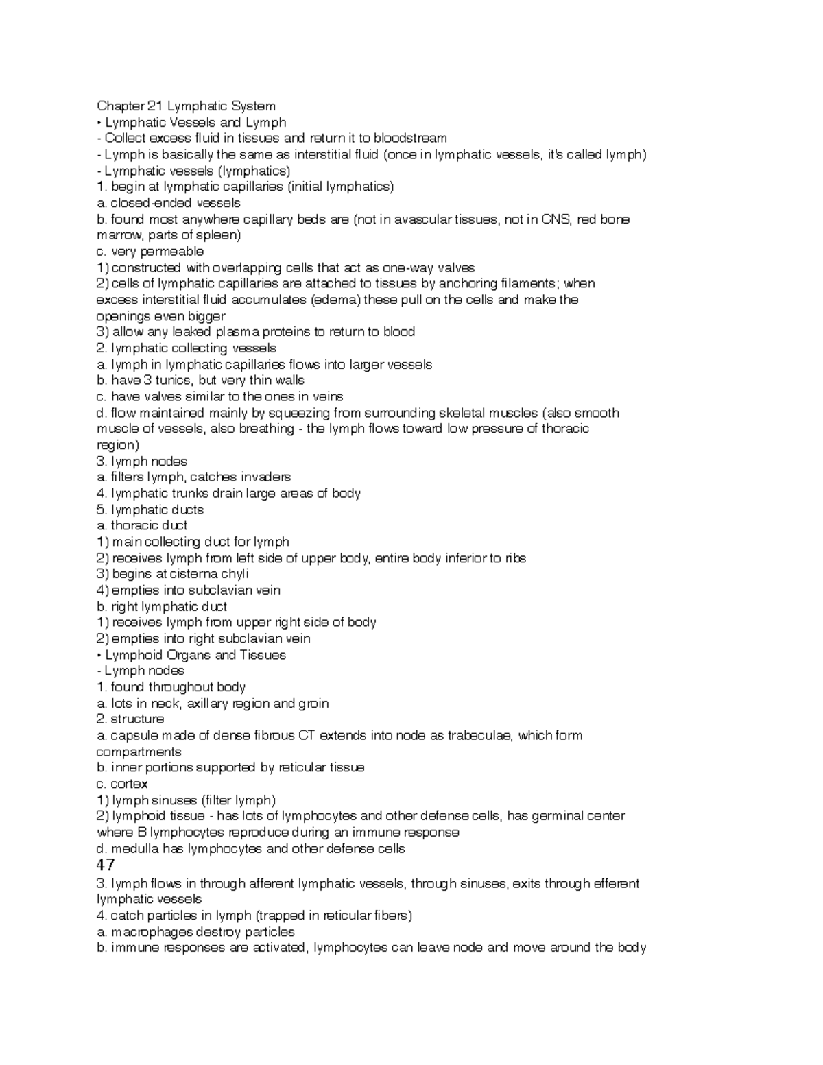 Anat 21 - lymphatic system anatomy class notes - Chapter 21 Lymphatic ...