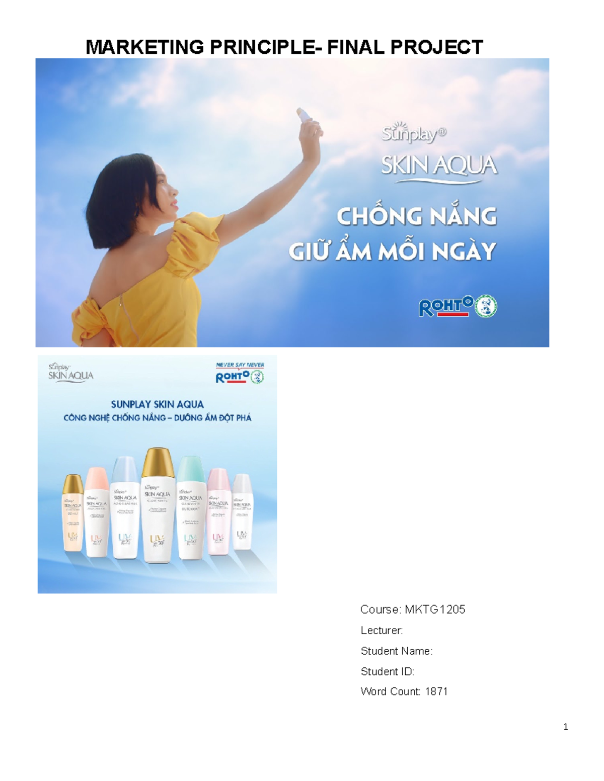 MP-Final Project - This is Marketing Principle assignment 3 - MARKETING ...