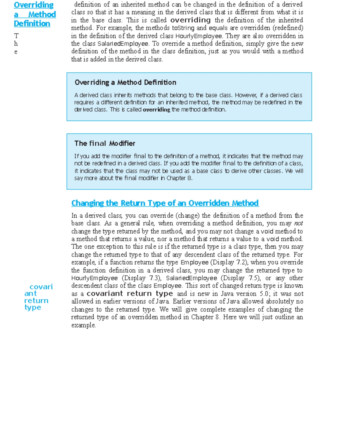 Overriding a Method Definition - Overriding a Method Definition T h e ...