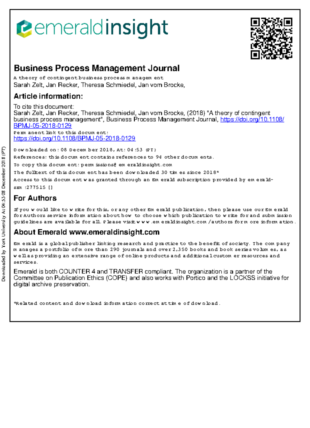 Paper 8 - adsgasd - Business Process Management Journal A theory of ...