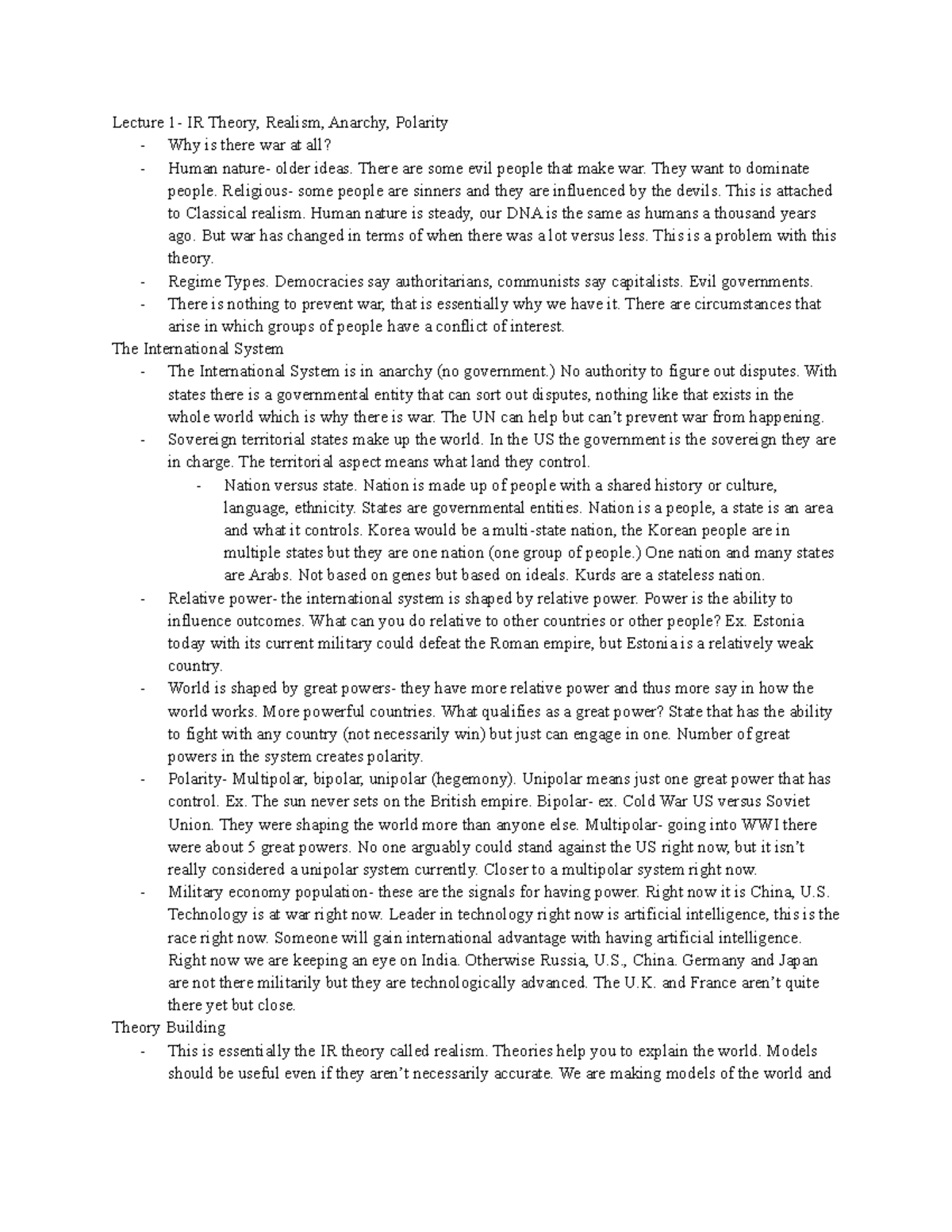 PS 280 Chapter 1 - Taught by Nicholas Grossman. Full semester in-person ...