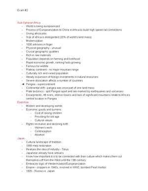 Geography Final Exam Study Guide - Geography Exam # Australia ...