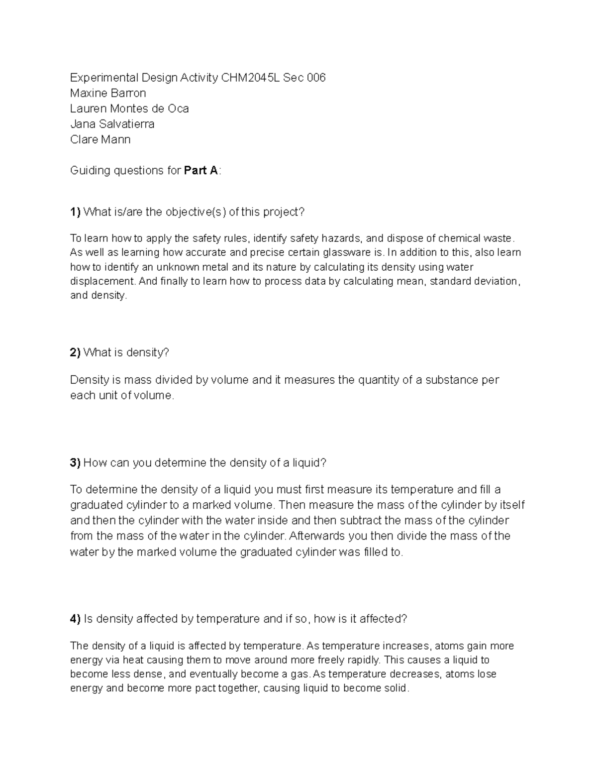 Experimental design activity - As well as learning how accurate and ...