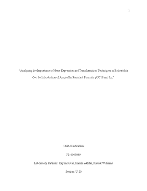 Exercise 6 Task Sheet Exercise 6 Plant Exploration This Study Source