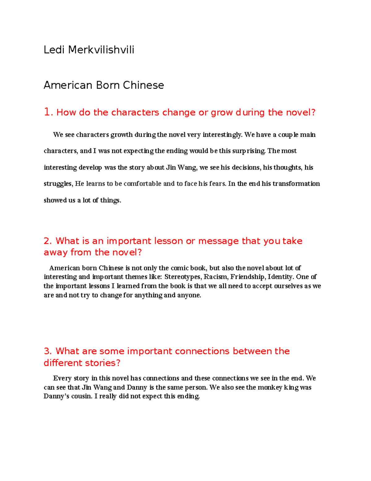 American born chinese - Copy - Ledi Merkvilishvili American Born ...