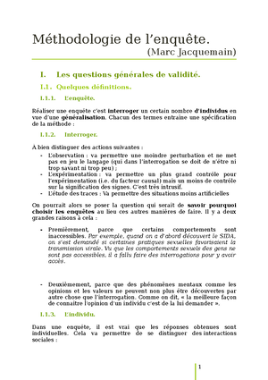 Méthodo-de-lenquête synthèse - Méthodologie de l’enquête « Le savant n ...