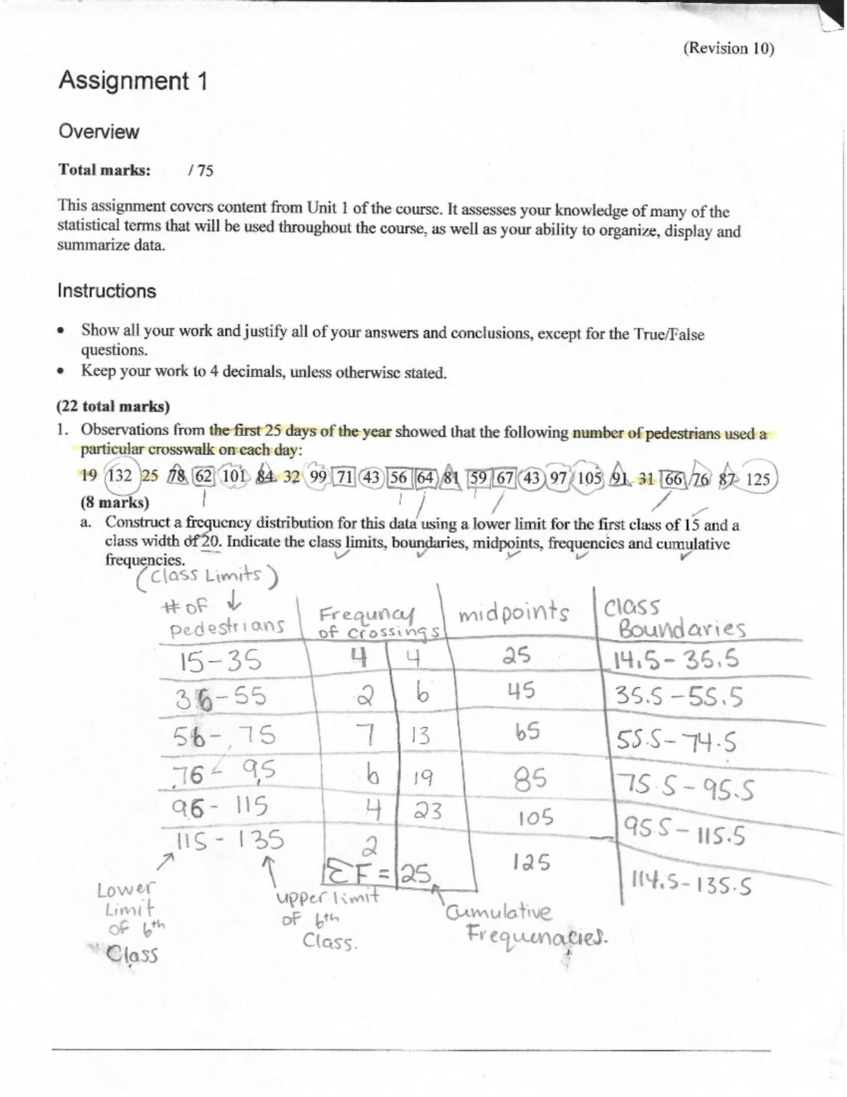 assignment 1 unit 1 of the course inferential and descriptive ...