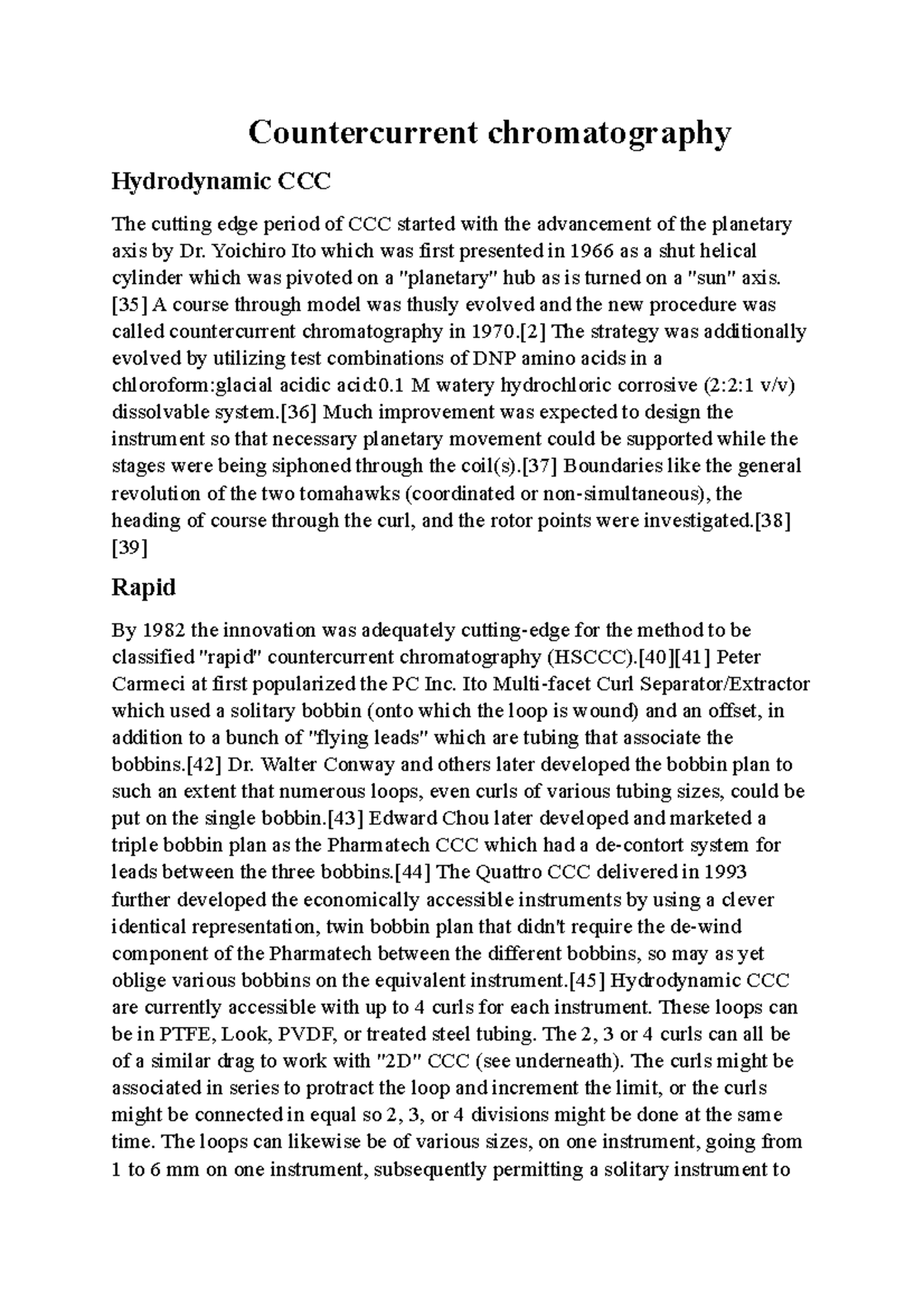 Countercurrent chromatograph 1 - Countercurrent chromatography ...