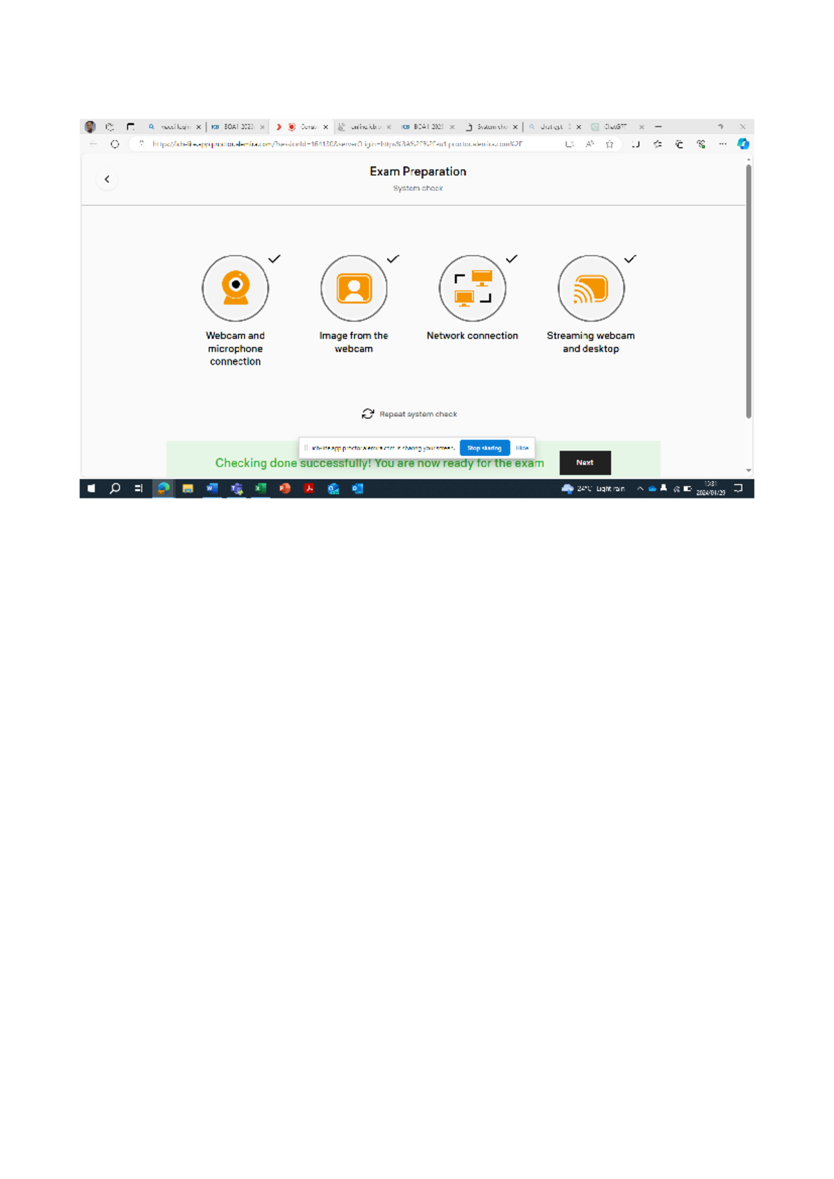 Pre exam check - a macci login X ICB x Constr x 0 online.icb X ICB X 0 ...