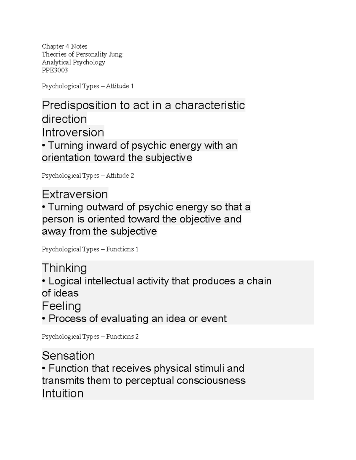 Chapter 4 Notes Continued PPE3003 - Chapter 4 Notes Theories of ...
